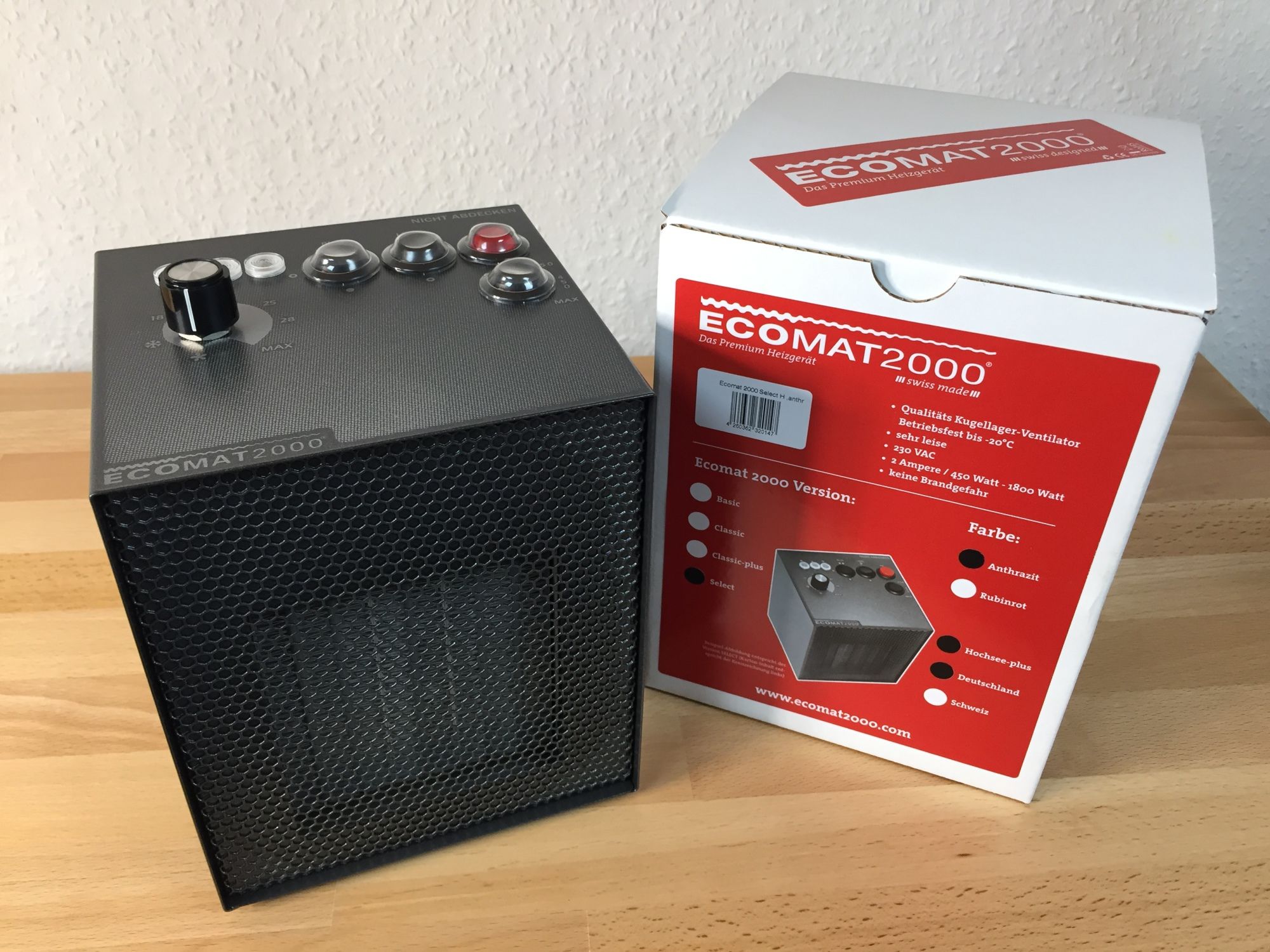 Ecomat 2000 Select Hochsee Heizung anthrazit