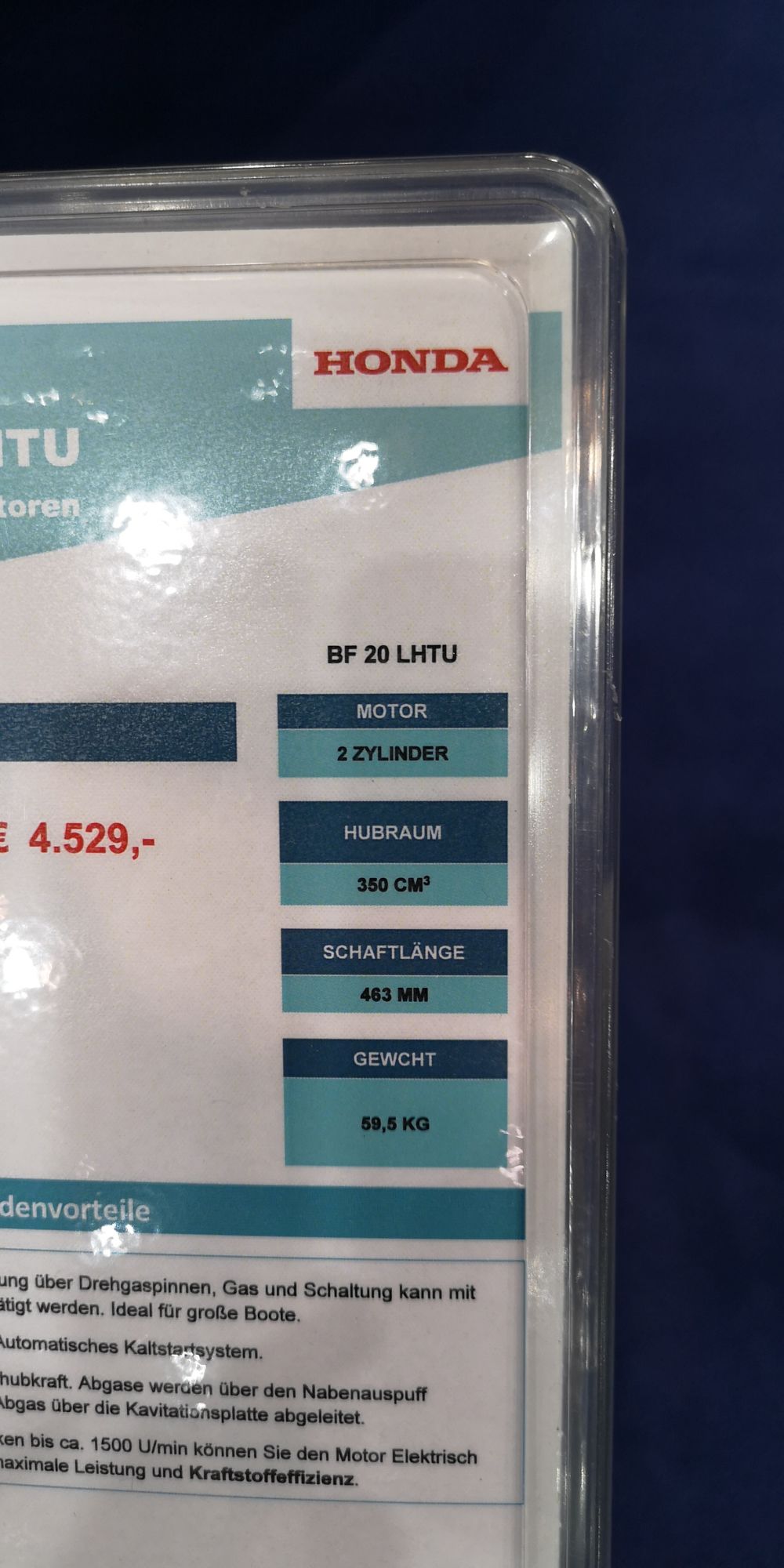 Honda BF 20 LHTU Aussenbordmotor