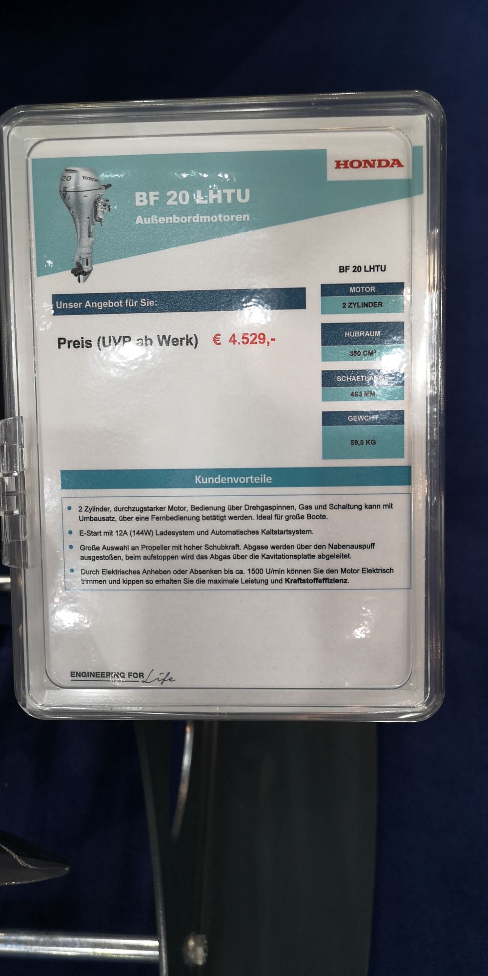 Honda BF 20 LHTU Aussenbordmotor
