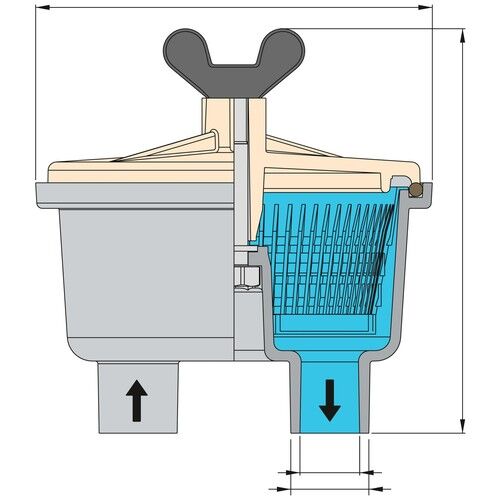 Vetus FILTER 150 Wasserfilter Marine-Sales