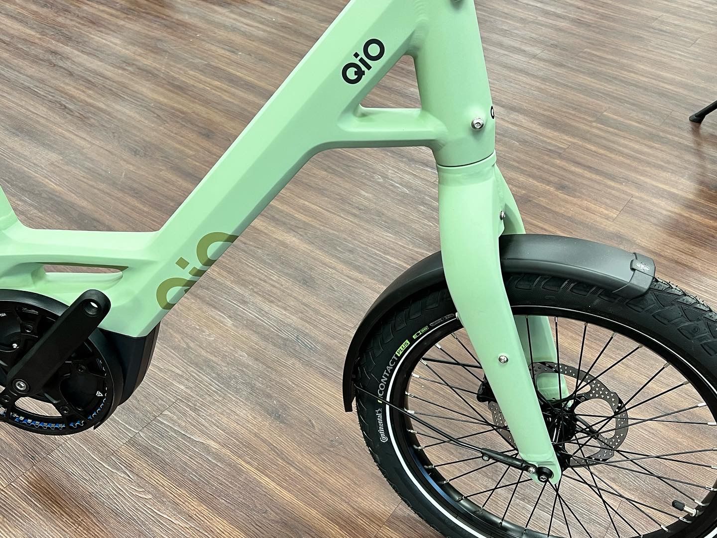 QiO EINS P-E light olive 545Wh. Kompaktrad - Pedelec