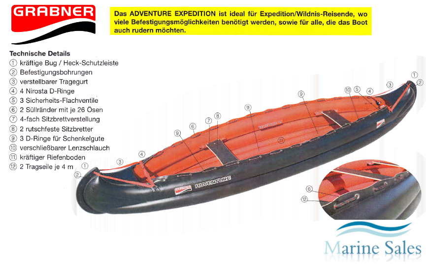 Grabner Adventure Expedition Schlauchboot Kajak