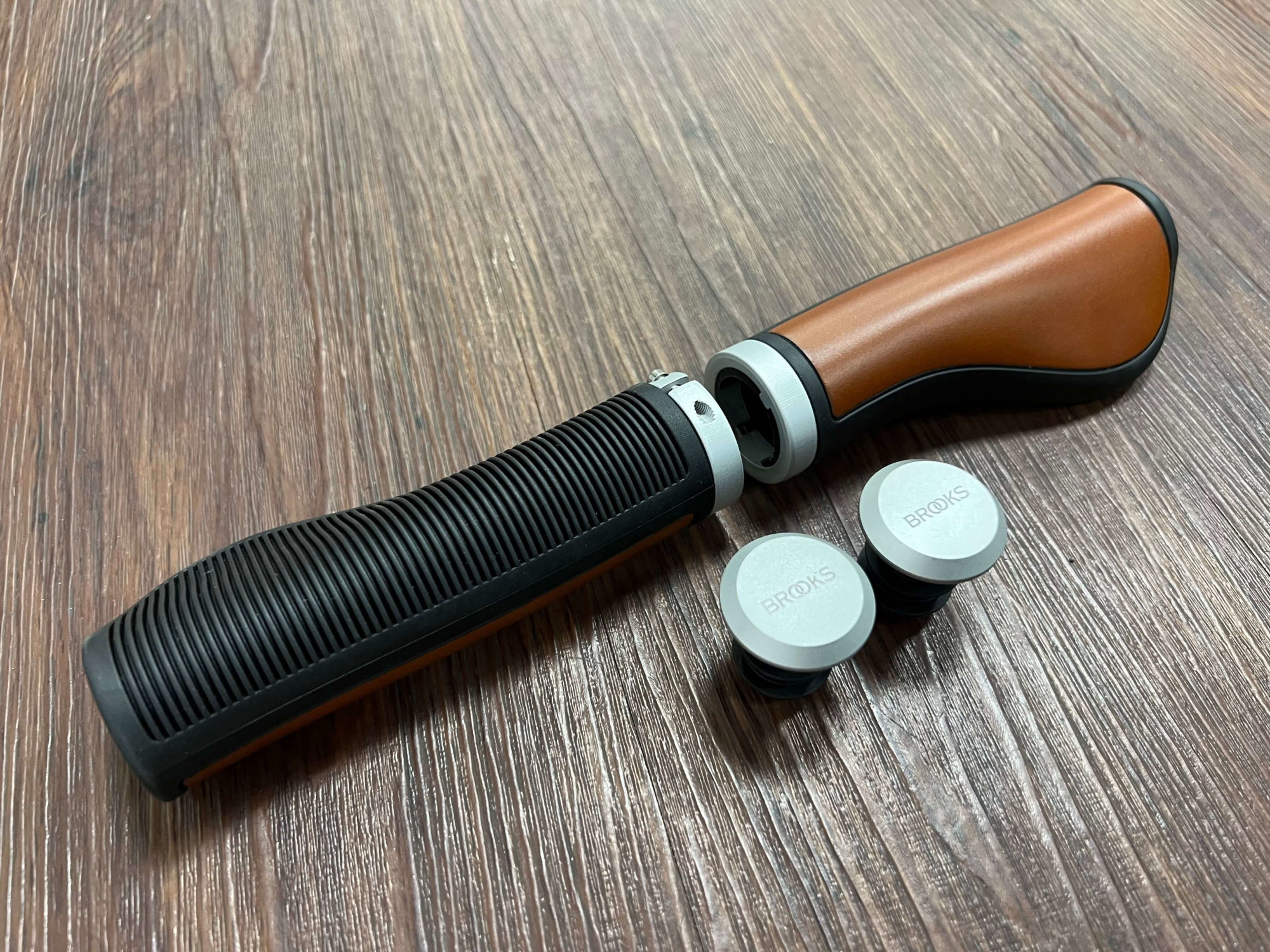 Brooks Ergonomic Ledergriffe Honey 130/130