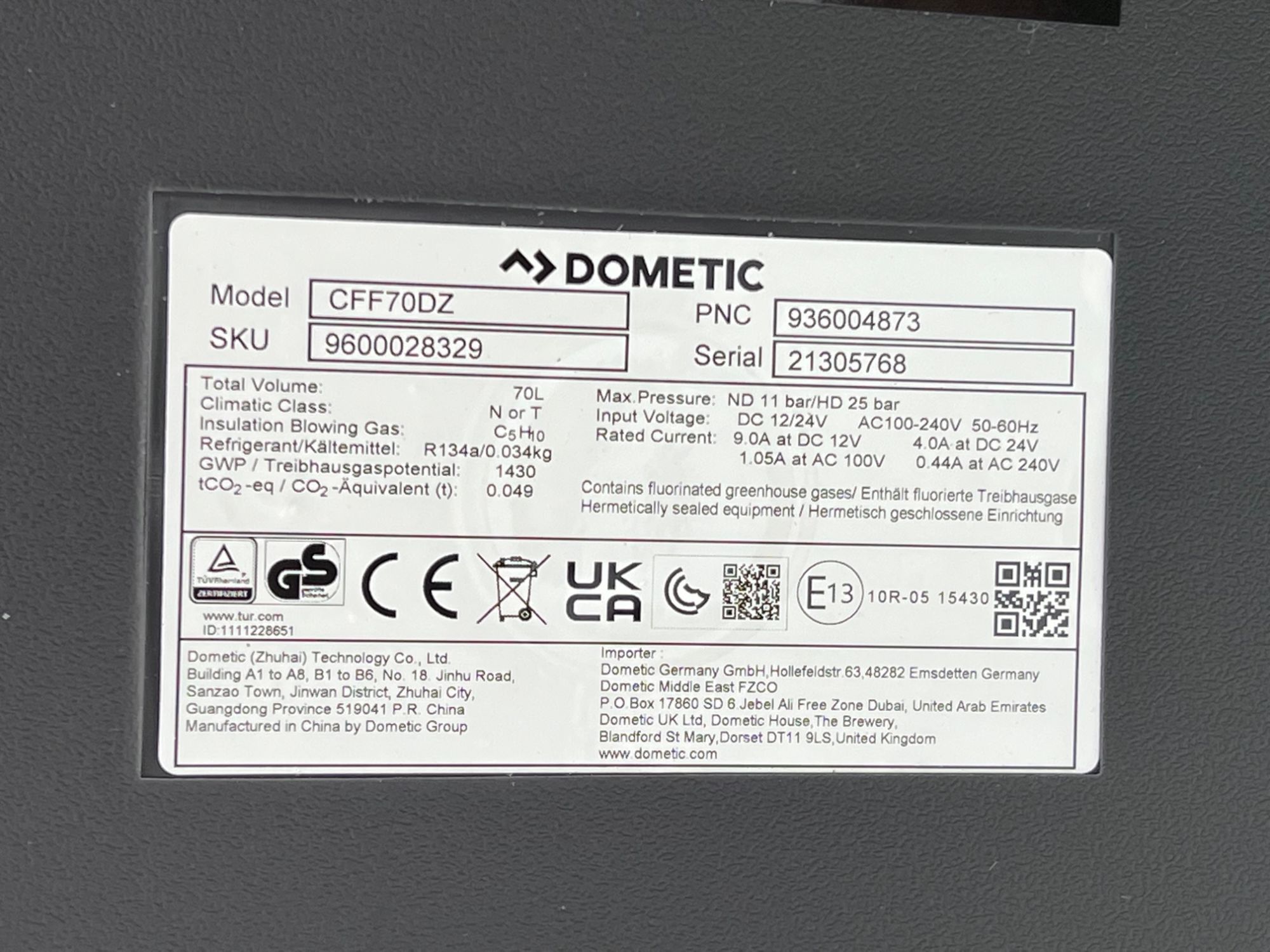 Dometic CFF 70DZ Kompressorkühlbox Kühlbox Marine-Sales