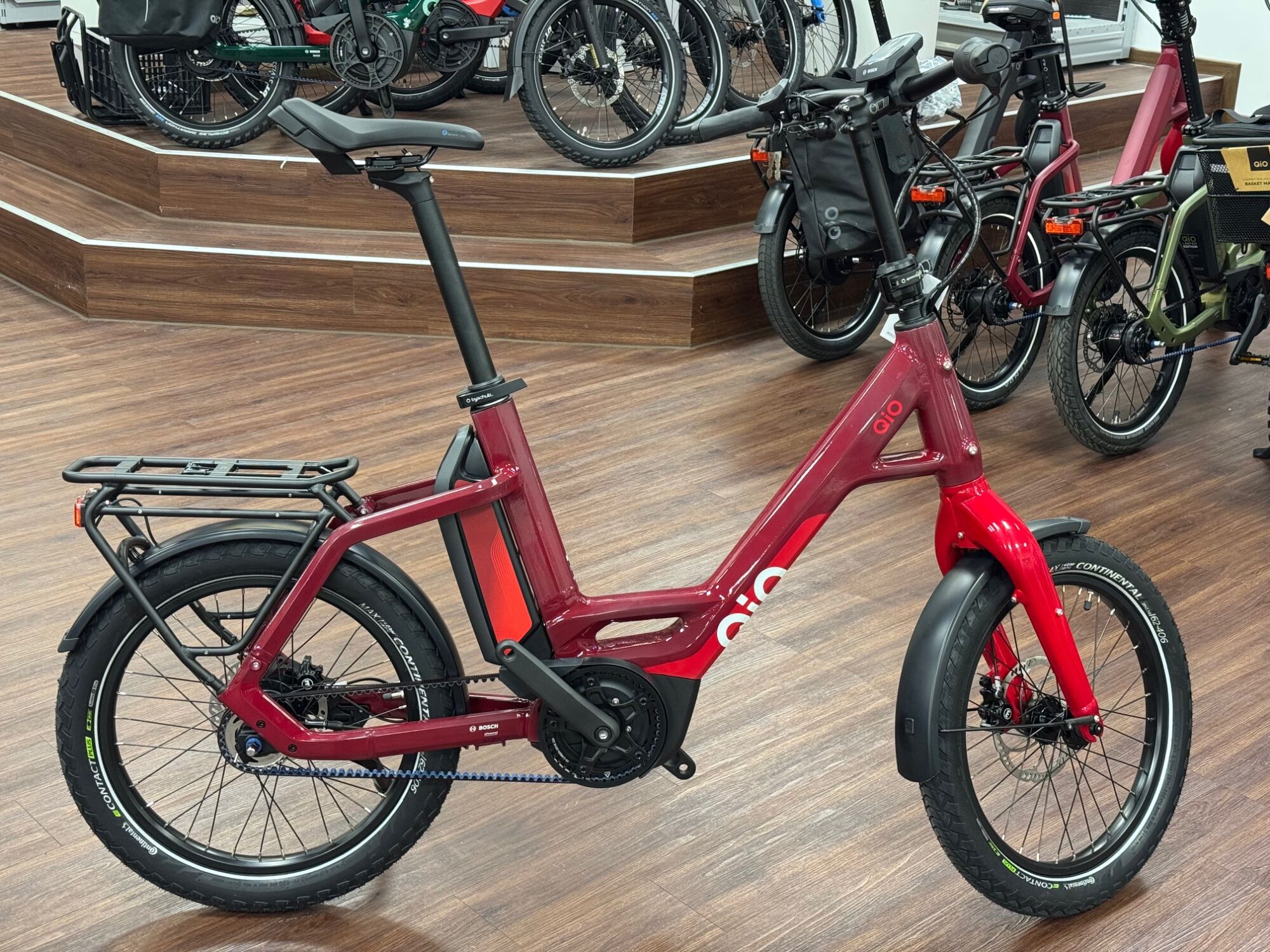 QiO EINS AP-5R Pinot Line Rot Glänzend Kompaktrad - Pedelec